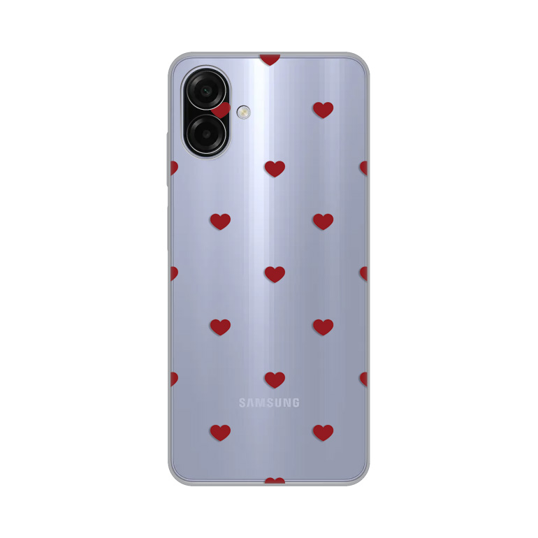 Maska Silikonska Print za Samsung A075F Galaxy A07 Red Hearts
