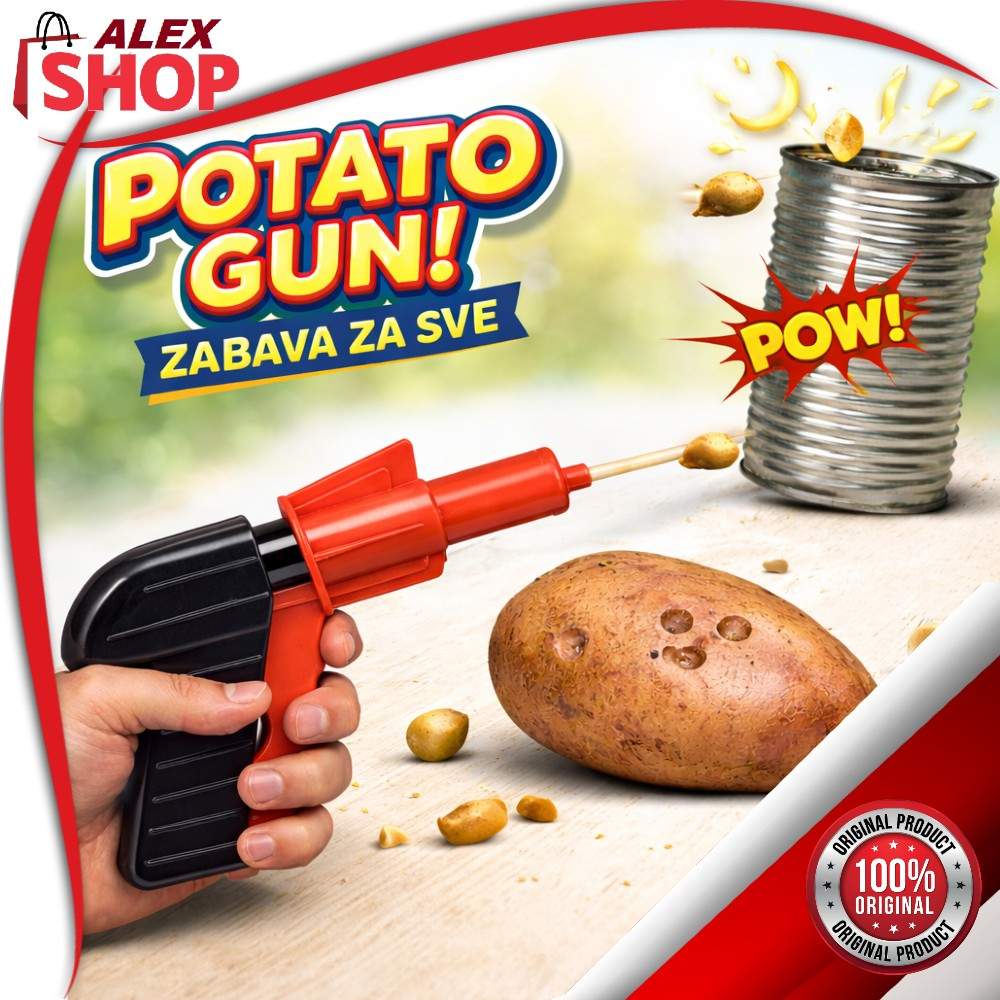 Dečiji pištolj na krompir – zabavna i bezbedna igračka (Potato Gun)