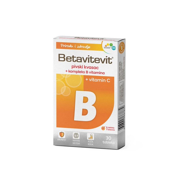 ESENSA Betavitevit® Pivski Kvasac + Kompleks B Vitamina + Vitamin C 30 Tableta