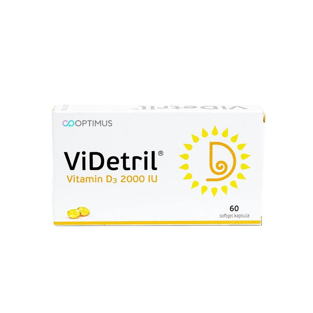 ViDetril® Vitamin D3 2000 IU 60 Soft Gel Kapsula