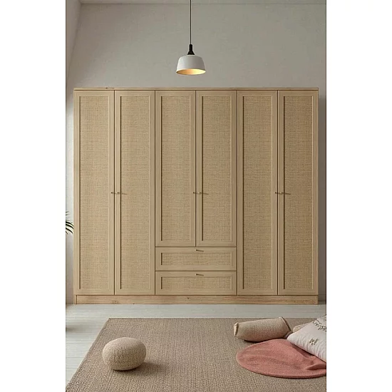 HANAH HOME GARDEROBER BARU 6 182 BEIGE