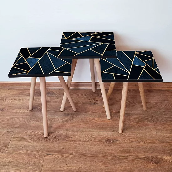 HANAH HOME SET 3 STOČIĆA 3SHP321 NAVY BLUE CENA