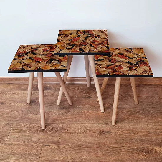 HANAH HOME SET 3 STOČIĆA 3SHP350 CAMEL CENA