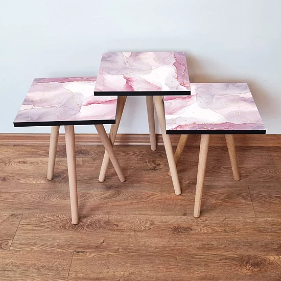 HANAH HOME SET 3 STOČIĆA 3SHP383 PINK CENA