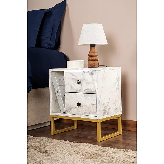 HANAH HOME NOĆNI STOČIĆ GLIMMER FRESSIA MARBLE GOLD CENA