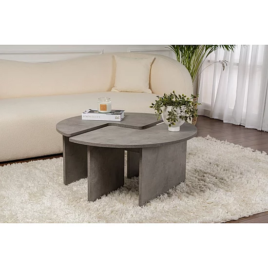 HANAH HOME STO ZA DNEVNU SOBU MOIRA CONCRETE GREY CENA