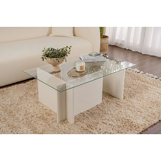 HANAH HOME STO ZA DNEVNU SOBU VETRINO WOODEN WHITE CENA