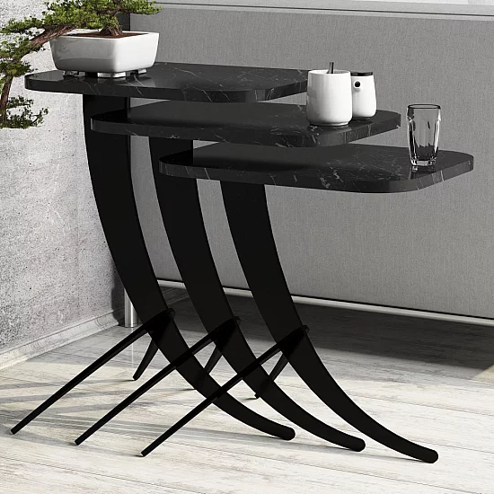 HANAH HOME PION BLACK MARBLE CENA