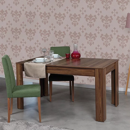 HANAH HOME PRODUŽNI TRPEZARIJSKI STO OBLO WALNUT CENA