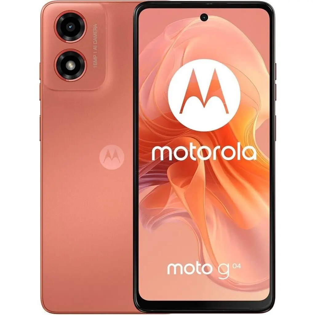 Moto Refabrikovani mobilni telefon G04 4G, 6.56", 1612 x 720, 90 Hz, 16 MP, 5 MP, 4/64GB, Narandžasti