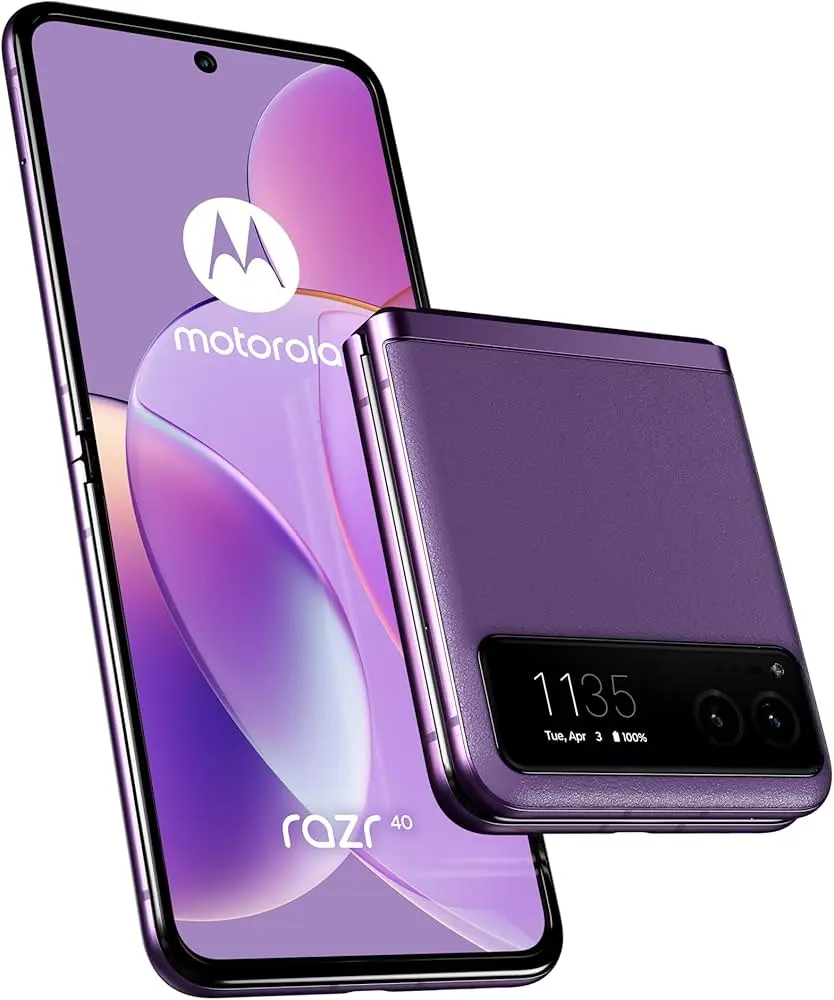 Moto Refabrikovani mobilni telefon Razr 40 5G, 6.9", 2640 x 1080, 60 Hz, 64 MP, 32 MP, 8/256GB, Ljubičasti