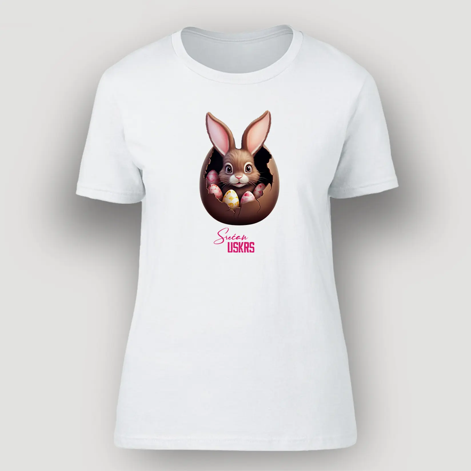 Premium Ženska majica Uskrs Cam 143, Bela