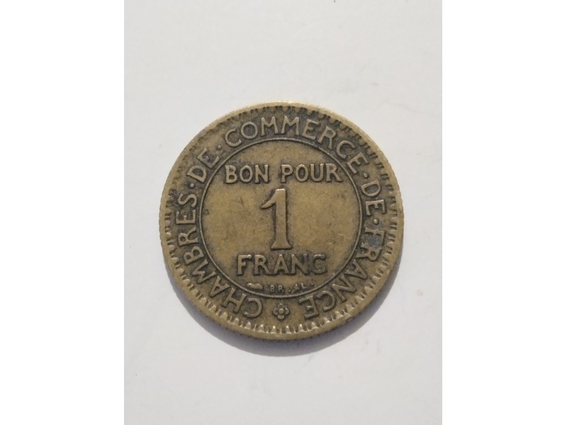1 franak 1923 francuska