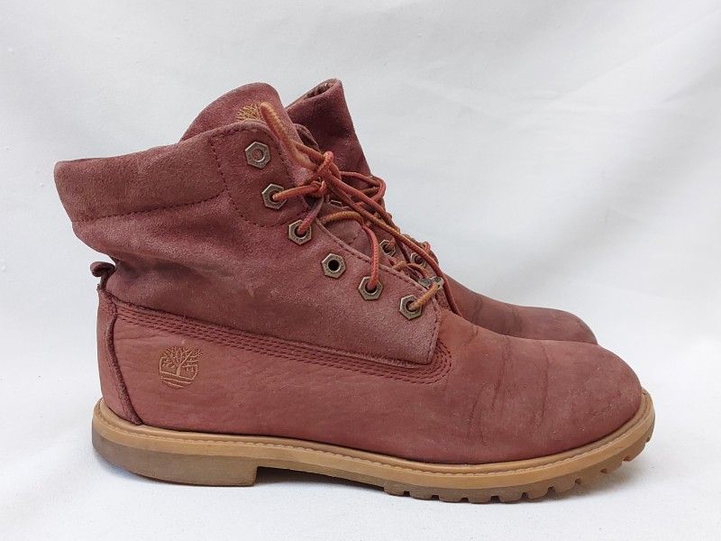 TIMBERLAND - BRAON KOŽNE ČIZME- 39