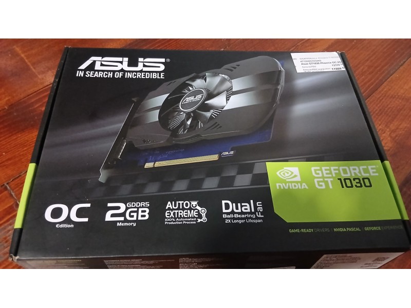 Asus Nvidia GeForce GT 1030 OC 2GB GDDR5 grafička karta