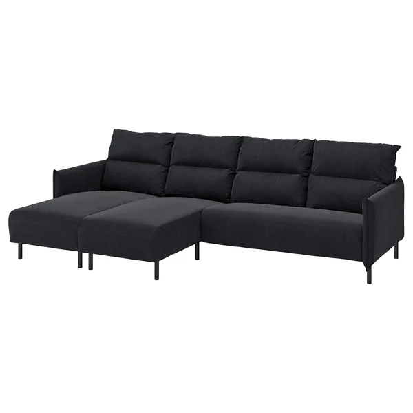 Sofa 4-sed i lenjivci, Saxemara crno-plava