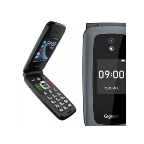 GIGASET GL7 Preklopni Telefon - Srebrni