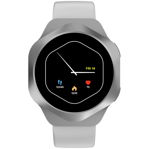 CANYON Smart Watch Hexagon 88 BT-CALL Silver