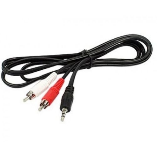 Kabl E-Green Audio 3.5mm stereo (M) - 2xRCA (M) 1.5m crni