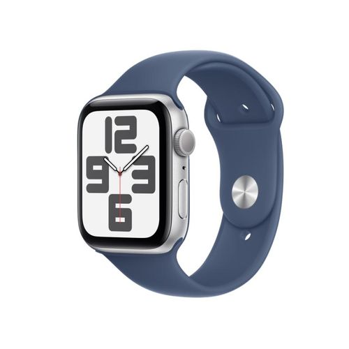 APPLE Watch SE2 v3 GPS 44mm Silver Alu Case sa Denim Sport Trakom - M/L (mxer3qv/a)