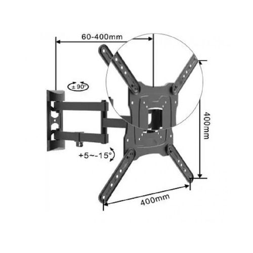 LINKOM Zglobni nosač za TV 17''-55'' do 30kg VESA 400x400 (763)