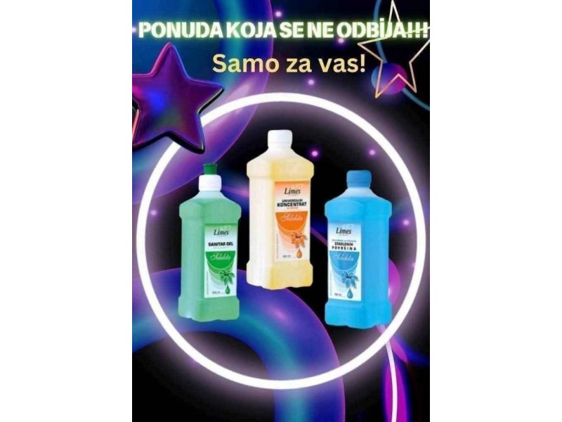 NOVO Limes komplet 3 koncentrata 3 x 500ml