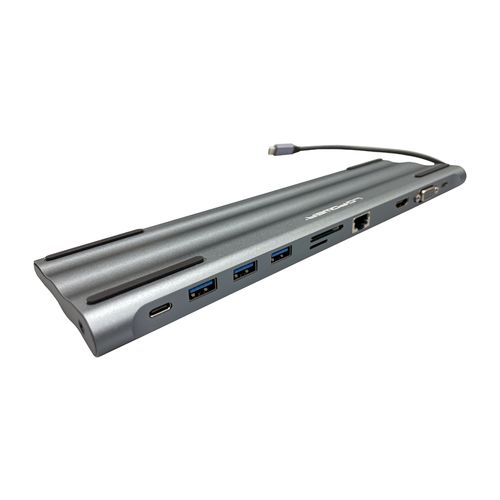USB LC Power LC-HUB-C-MULTI-8 USB Type C HUB RJ45&amp; HDMI Antracite/Black