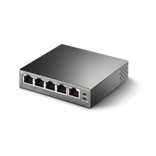 TP LINK Switch Gigabit 5x RJ45 10/100/1000Mbps (4x PoE port) 56W PoE napajanje metalno kućište (TL-SG1005P)