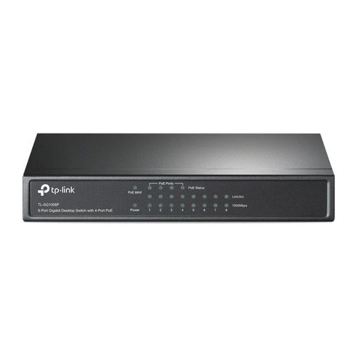 TP LINK Switch Gigabit 8x RJ45 10/100/1000Mbps sa metalnim kućištem i 4-Port PoE (TL-SG1008P)