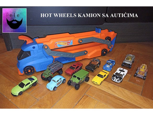 Hot Wheels kamion Pem Transporter +11 autica TOP PONUDA