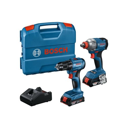 BOSCH GDX 18V-285 + GSR 185-LI + 2x2,0Ah + GAL 18V-20 + kofer Professional Kombinovani set