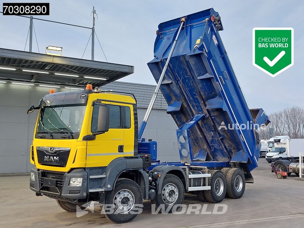 MAN TGS 35.430 8X4 15m3 CIF Bennes tipper Steel Suspension Big-Axle kiper