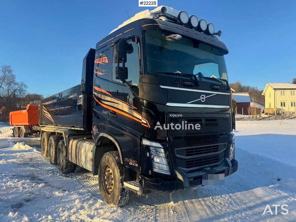 Volvo FH540 Tridem Tippbil. Forberedt for Brøytefeste. SE VIDEO kiper