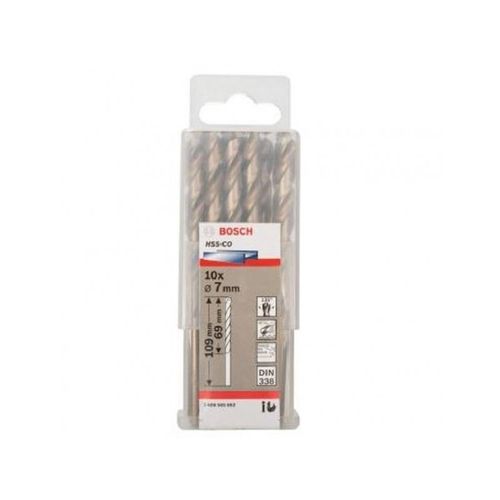 BOSCH Burgija za metal HSS-Co, DIN 338 - 7 mm, pakovanje od 10 komada