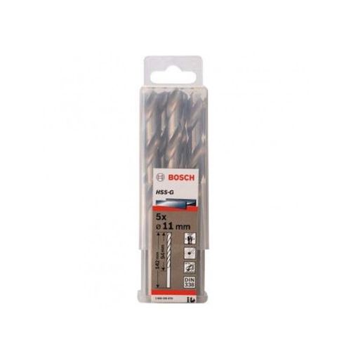 BOSCH Burgija za metal HSS-G, DIN 338 11 x 94 x 142 mm pakovanje od 5 komada