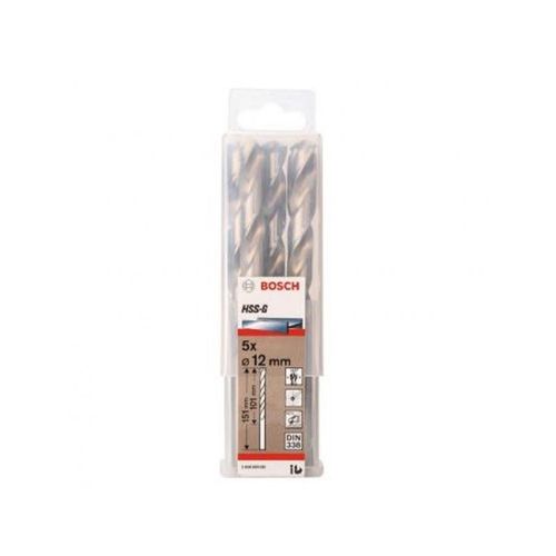 BOSCH Burgija za metal HSS-G, DIN 338 - 12 x 101 x 151 mm (pakovanje od 5 komada)