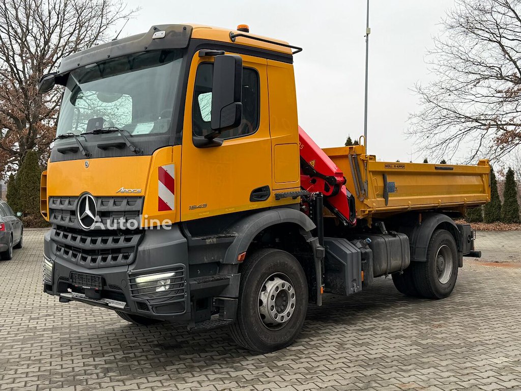 Mercedes-Benz AROCS 1843 4x2 EURO6 WYWROTKA Z HDS PALFINGER PK12.501 SLD B kiper