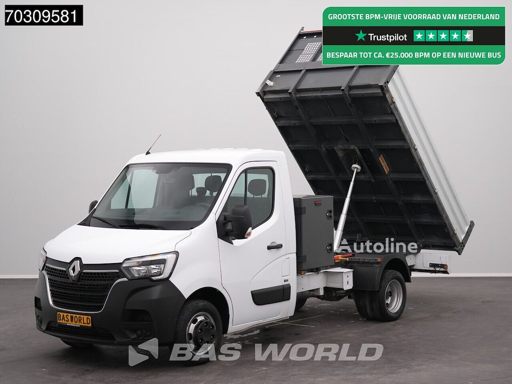 Renault Master 130PK Kipper met Kist Dubbellucht 3,5t Trekhaak Airco Cru kamion kiper < 3.5t