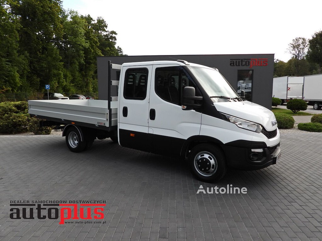 IVECO DAILY 35C17 STAKE BODY DOUBLE CABIN DOKA 7 SEATS CRUISE CONTROL kamion s ravnom platformom < 3.5t