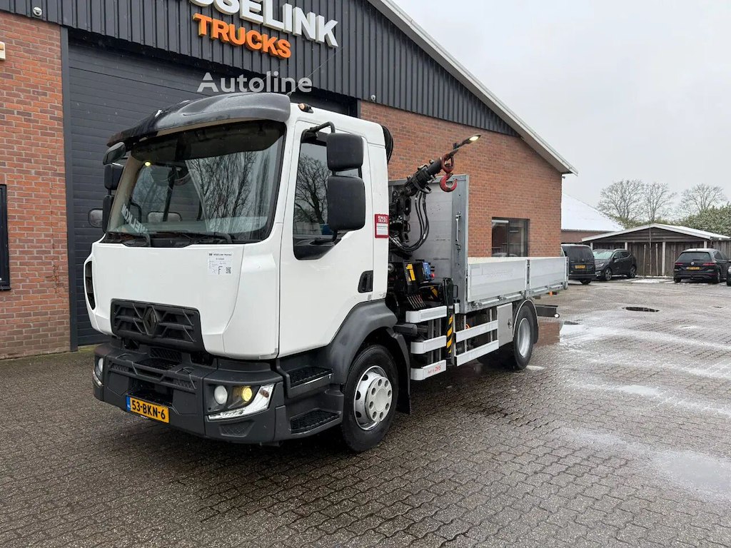 Renault D16.210 HMF 635 Kraan/Crane Afstandsbediening 107.649KM!! kamion s ravnom platformom