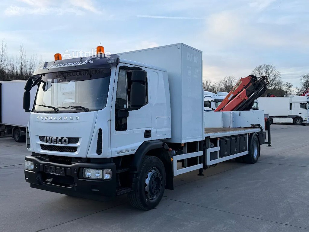 IVECO Eurocargo 190EL28 PALFINGER PK18002eh x6 HYDR. kamion s ravnom platformom