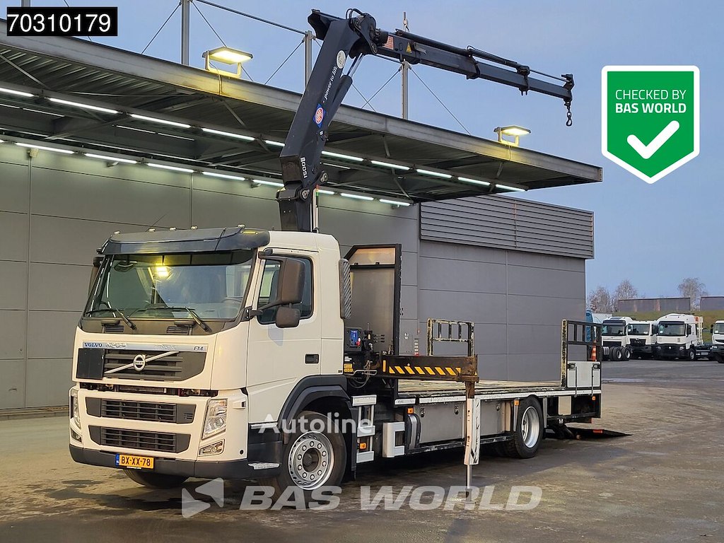 Volvo FM 330 4X2 NL-Truck HMF 1500 K3 Crane ADR 1500kg Ladebordwand EE kamion s ravnom platformom