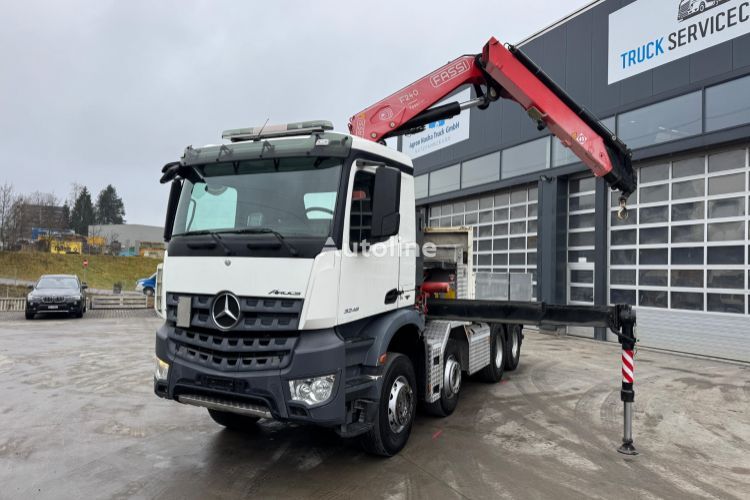 Mercedes-Benz Arocs 3248 8x4 Fassi 235-4 SWS & Thermokipper kamion s ravnom platformom