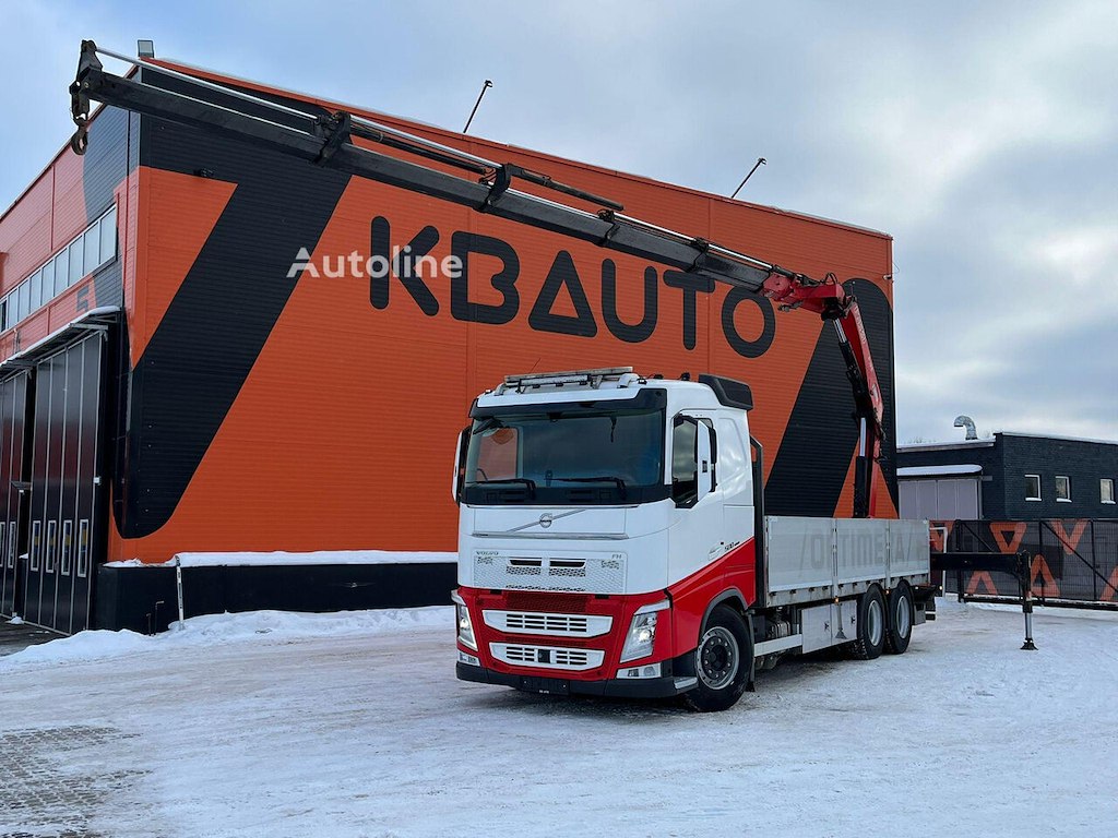 Volvo FH 500 6x2 FASSI F195A.2.25 / PLATFORM L=6509 mm kamion s ravnom platformom