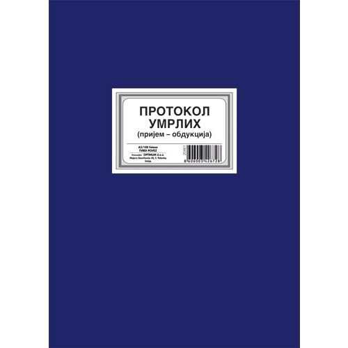 Protokol Umrlih (Prijem-Obdukcija) (100 Listova) A3