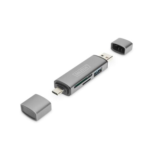 DIGITUS USB-C/A čitač kartica i USB-A