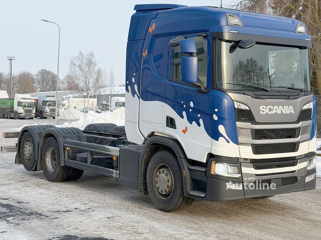 Scania R450 6x2 chassis + PTO kamion šasija