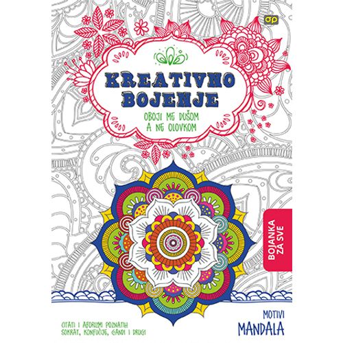 Bojanka Kreativno Bojenje B5 32 Motiva Mandala