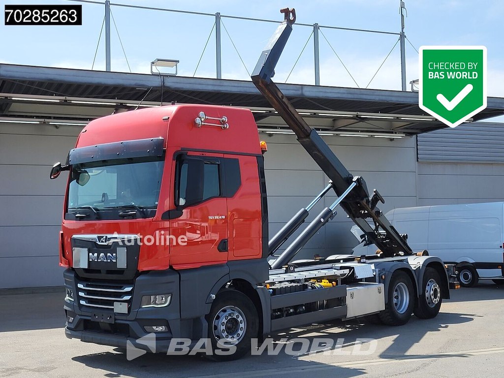 MAN TGX 26.470 TGX 6X2 VDL S-21-6200 containersystem Lift+Lenkachse kamion rol kiper