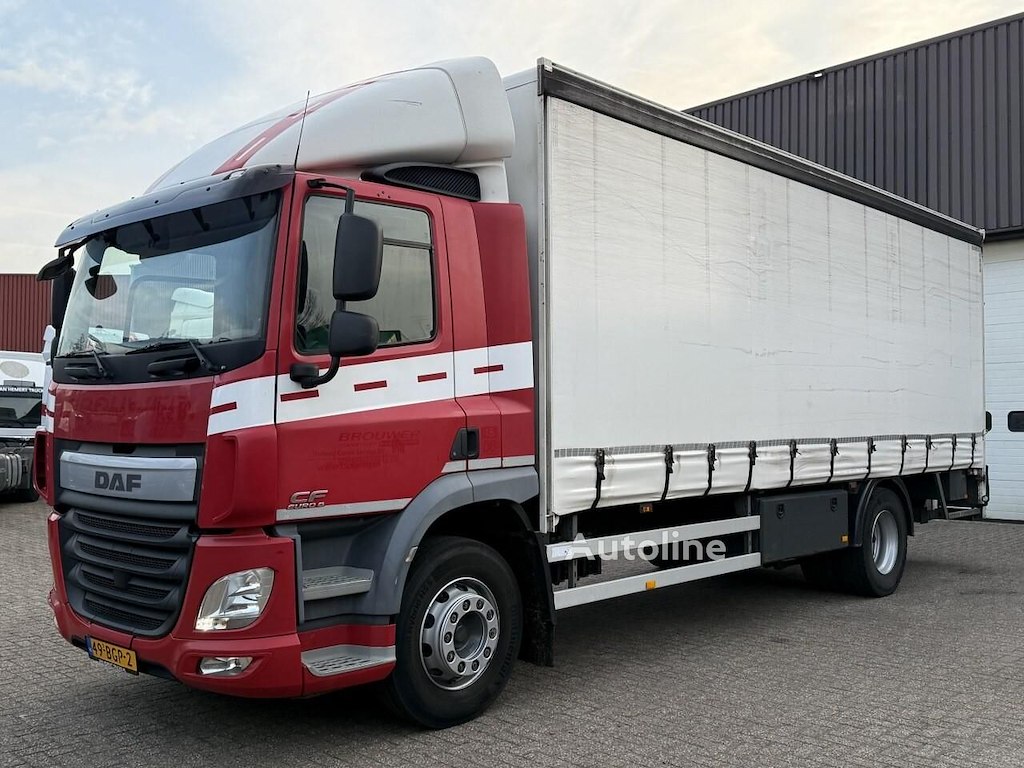 DAF CF 250 FA / Schuifzeilein links - Vaste wand rechts / Klep LBW / kamion sa klizna zavesa cerada